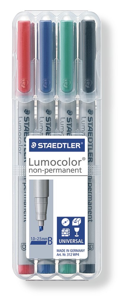 STAEDTLER 4 PK B NONPERMANENT - 312-WP4 – General Jackson's